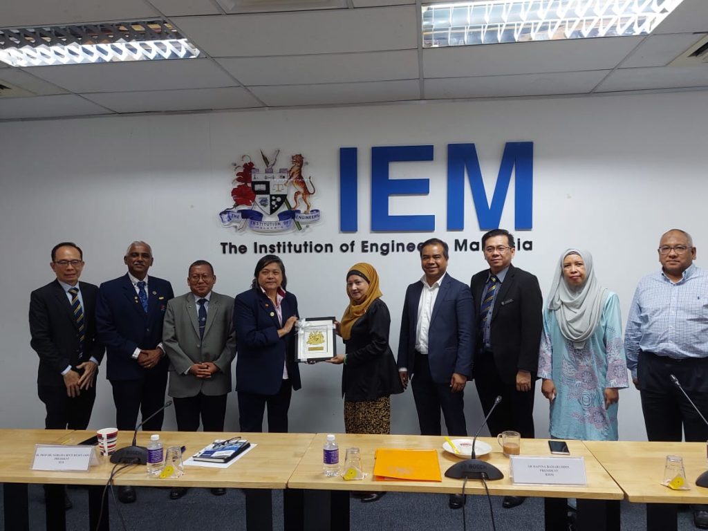 RISM President and Councillors visit IEM President Ir. Prof. Dr Norlida ...